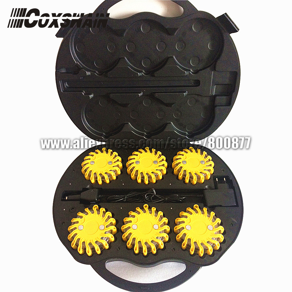 Jual Rechargeable 6 packs LED traffic warning light, Emergency LED ...