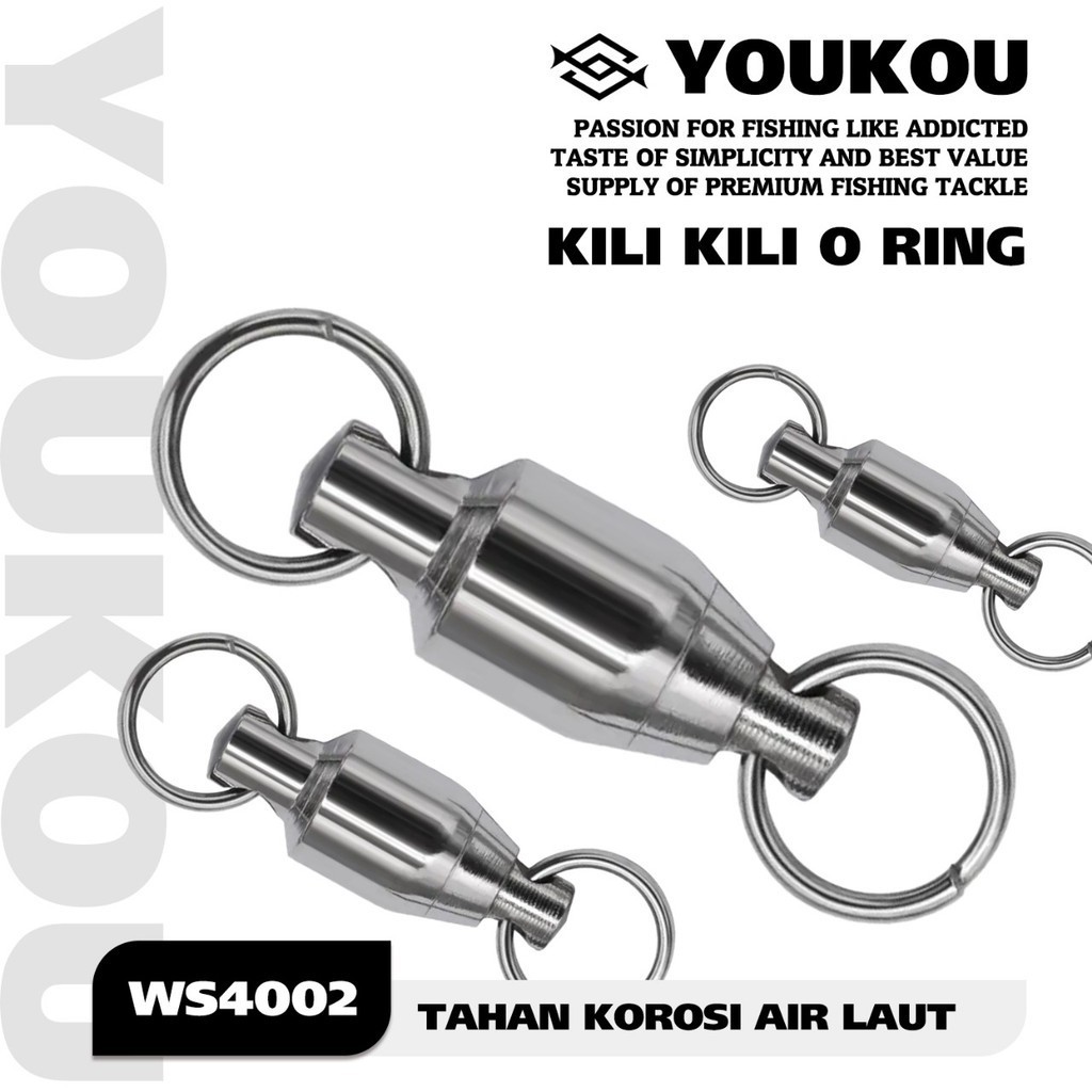 Jual YOUKOU - 4002 KILI-KILI O-RING Steinless steel ball bearing ...