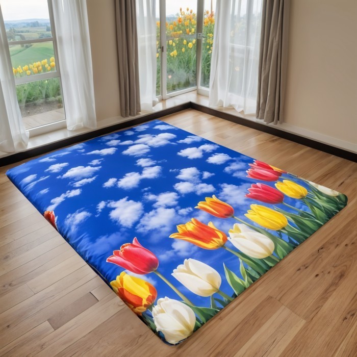 Jual Kasur Busa Tebal ROYALFOAM Lipat Tebal Motif minimalis karpet ...