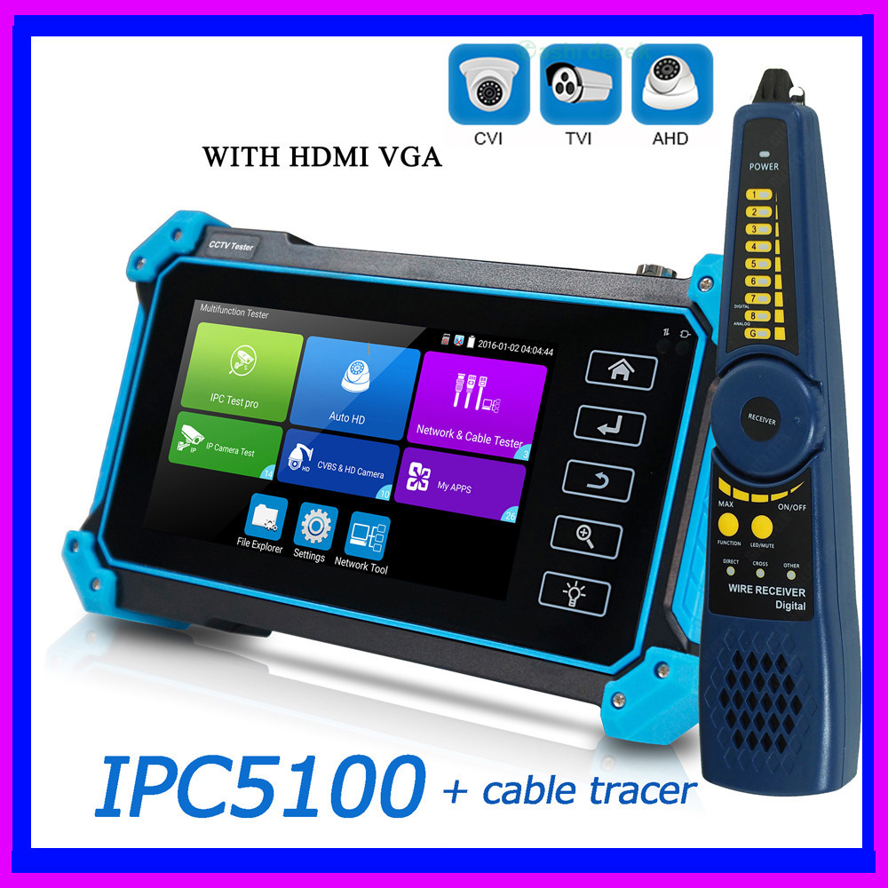 Jual ipc 5100c plus Cctv Tester Monitor Hdmi Tester Cctv Camera Tester ...