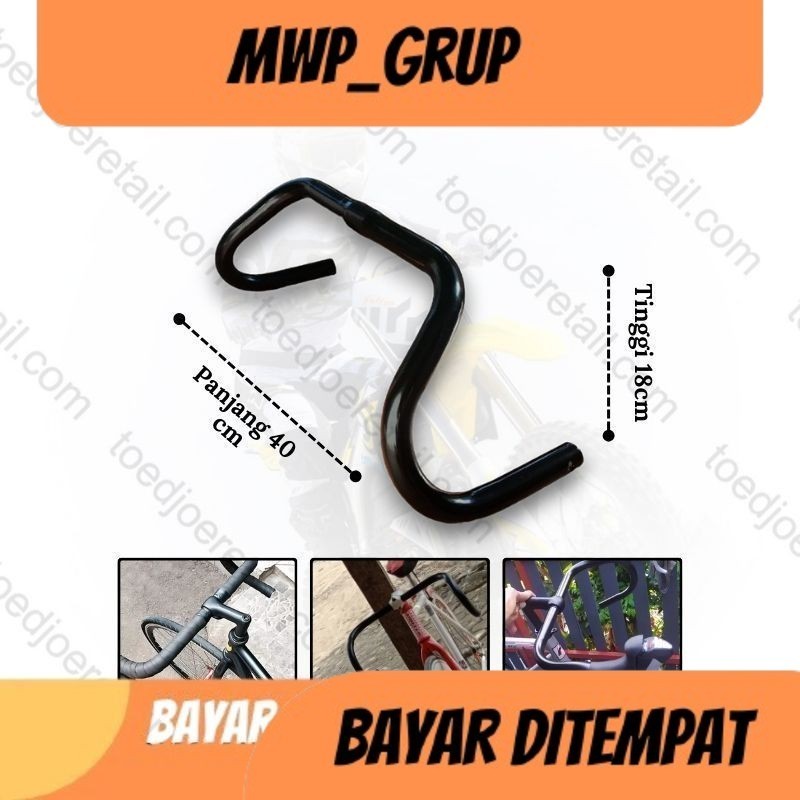 Jual Dropbar fixie standar roadbike 25.4 stang sepeda balap touring ...