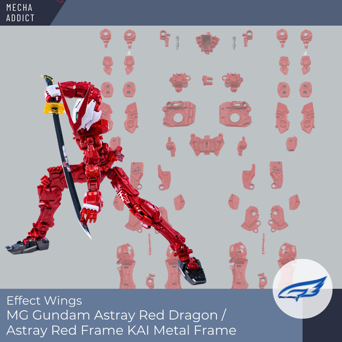 Jual Metal Inner Frame for MG Gundam Astray Red Frame by Effect Wings ...
