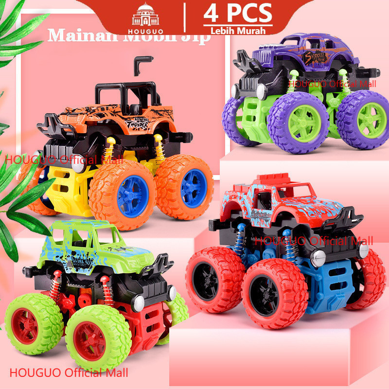 Jual HOUGUO 4 PCS Monster Zap Mainan Mobil Jip Anak Off Road 4 Drive ...