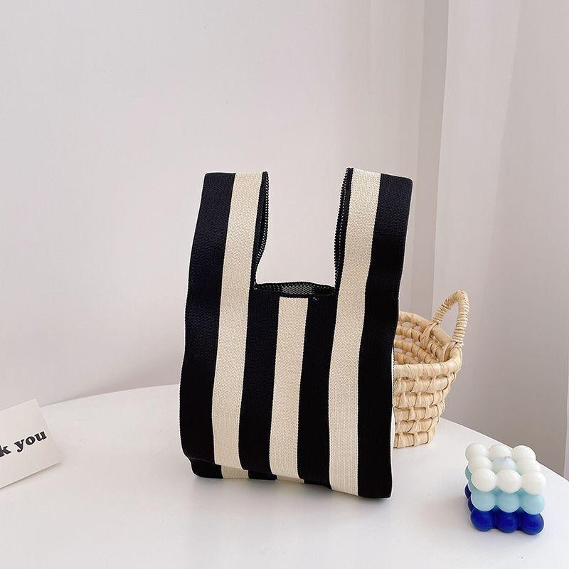 Jual Tas Belanja Rajut Tas Tangan Wanita Lucu Style Korea Tote Bag ...