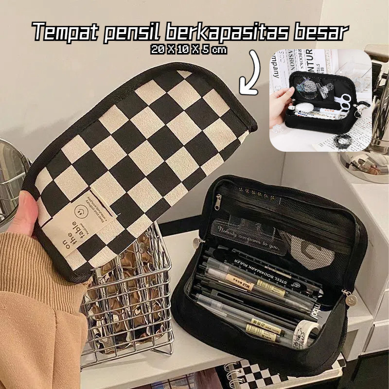 Jual Tempat Pensil Berkapasitas Besar Kotak Pensil Alat Tulis Kosmetik ...