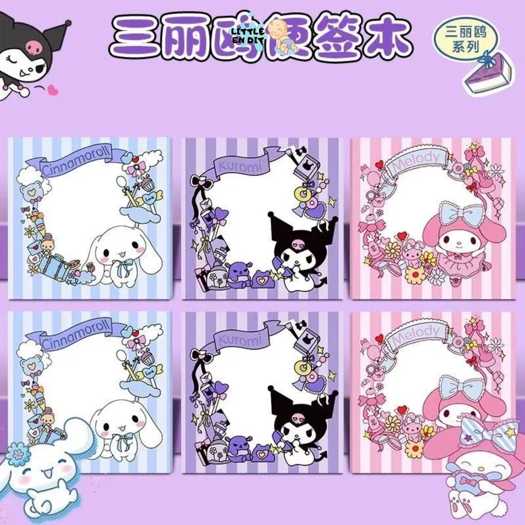 Jual Poohstation ATK47 Sticky Note Sanrio isi 50 Lembar/ Note Memo ...