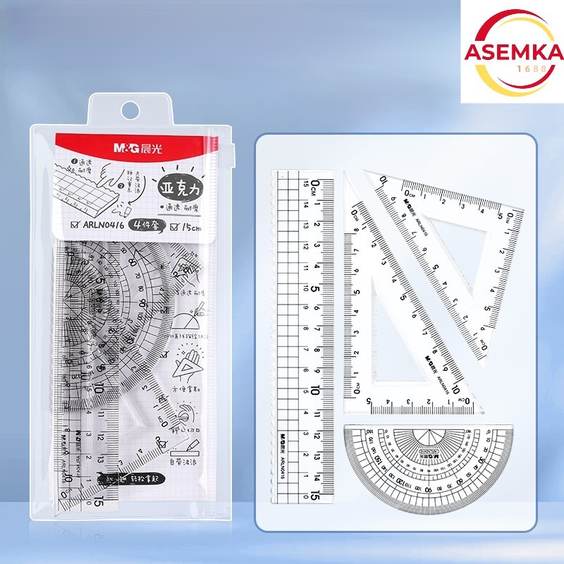 Jual Penggaris Segitiga Busur Geometri Teknik Maped Set 4 30 cm ...