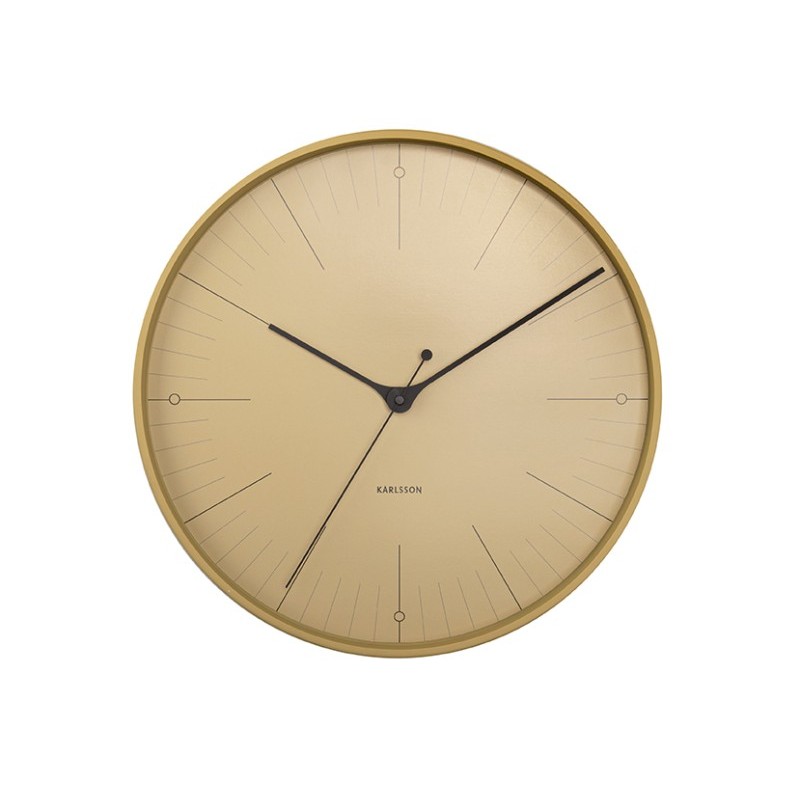 Jual Karlsson Wall Clock Index Metal Mustard Yellow D. 40 cm | Shopee ...