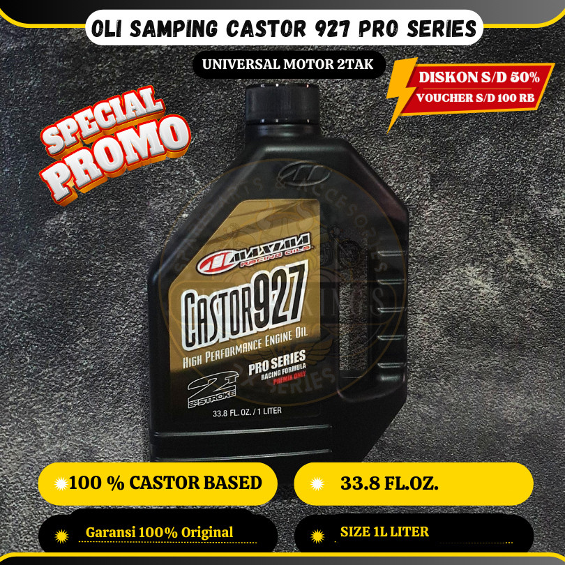 Jual Oil Oli Samping MAXIMA CASTOR 927 Pro Series 2T 2 Tak ORIGINAL USA ...