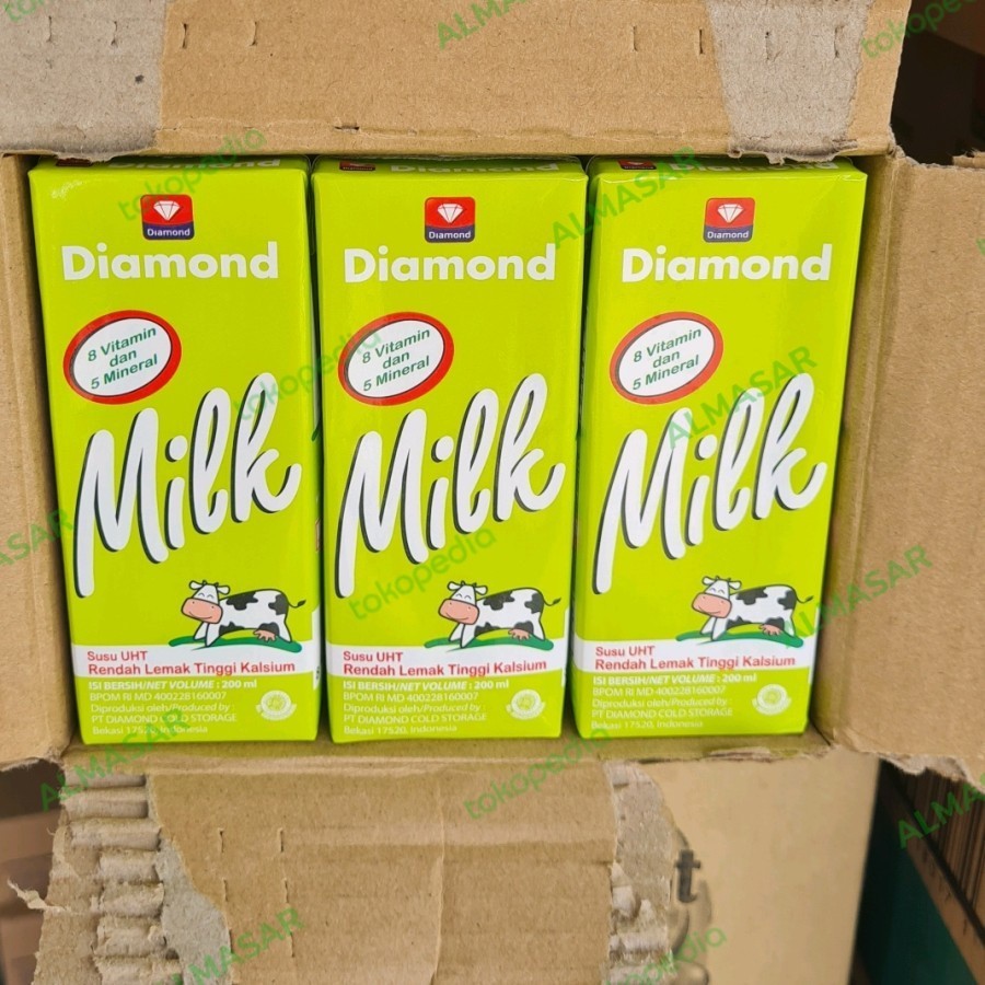 Jual Susu Diamond Uht Low Fat 200 ml PCS | Shopee Indonesia