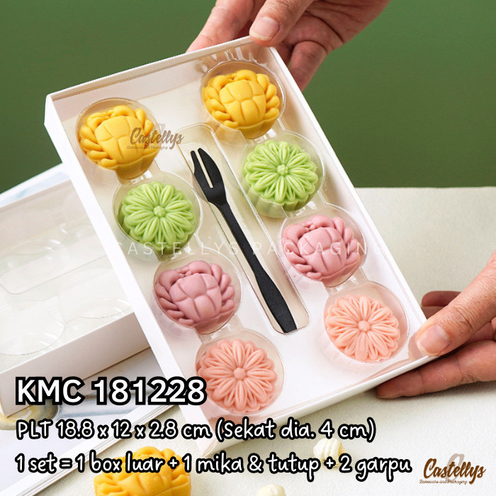 Jual Kotak Box + Mika Sekat Kue KMC 181228 Mooncake Mochi Cokelat Cake ...