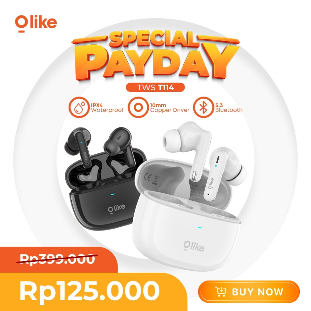 Jual [ OLIKE T114 ]- HANSET HEADSET HENSET SUPERBASS OLIKE TWS T114 40H Playing Time | True ...