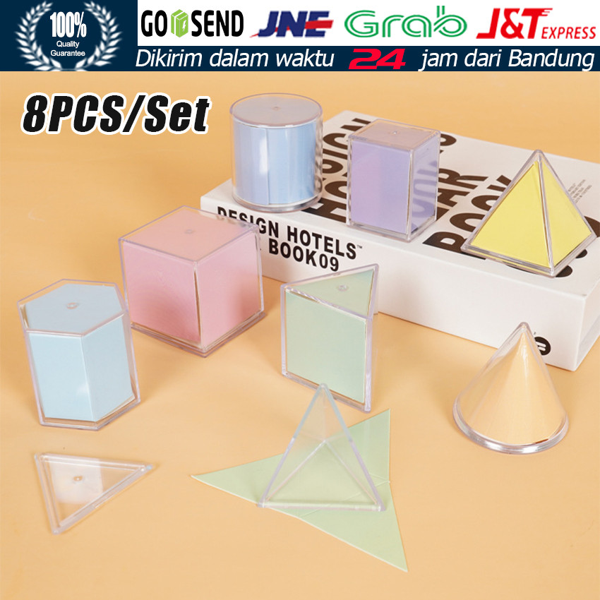Jual 8Pcs/Box Alat Peraga Matematika Bangun Ruang / Alat Peraga ...