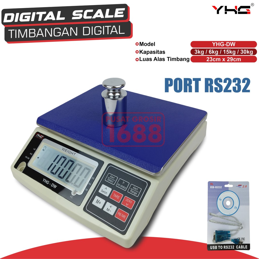 Jual Timbangan Digital Meja Barang Paket YHG DW 3kg 6kg 15kg 30kg | Shopee Indonesia
