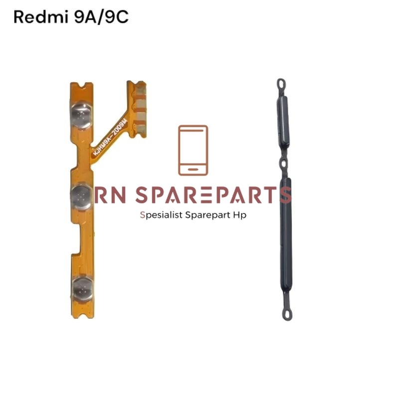 Jual FLEXIBLE ON OFF VOLUME + TOMBOL LUAR XIAOMI REDMI 9A / 9C ( RN Spareparts ) | Shopee Indonesia
