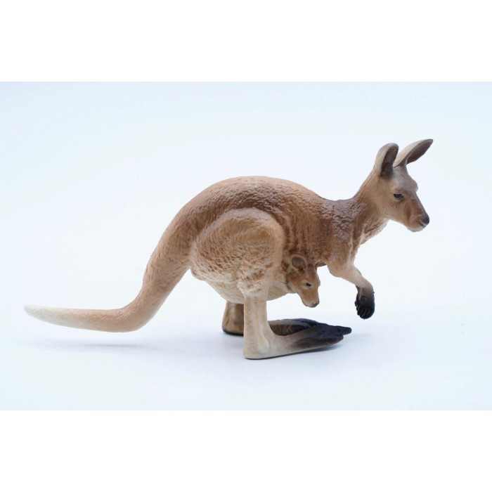 Jual KORI Kangaroo Female Kangguru Mainan Figure Binatang Miniature ...