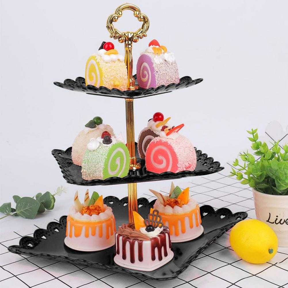 Jual Rak Kue Susun 3 Tingkat Detachable Plate Cake Stand Display ...