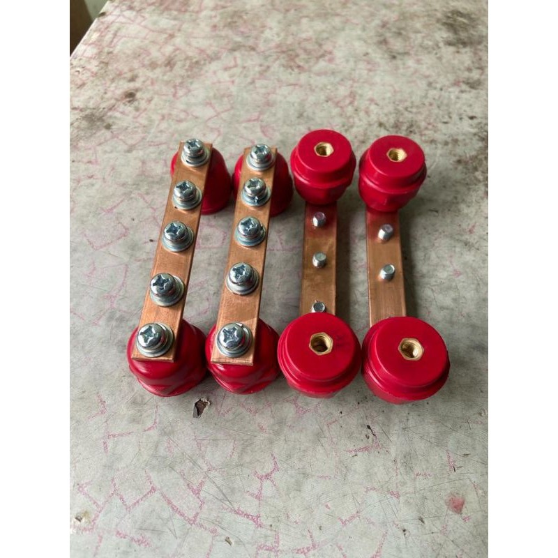 Jual busbar tembaga 2mm x 15mm x 100mm tinggal pakai / busbar custom ...