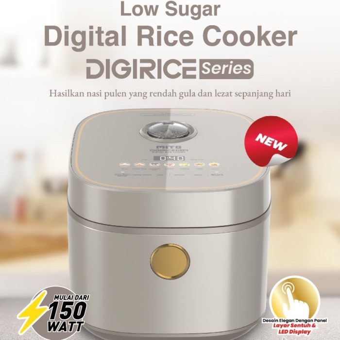 Jual MITO Digital Rice Cooker Low Sugar R12 / R15 / R18 | Shopee Indonesia