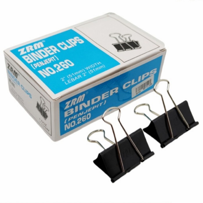 Jual Binder Klip ZRM No. 260 (1 Box isi 12 Pcs) | Shopee Indonesia