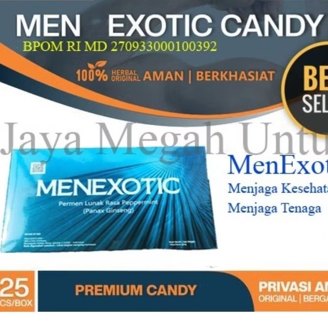 Jual MenExotic Candy isi 25 Pcs - Men Exotic Permen Gingseng isi 25 Pcs ...
