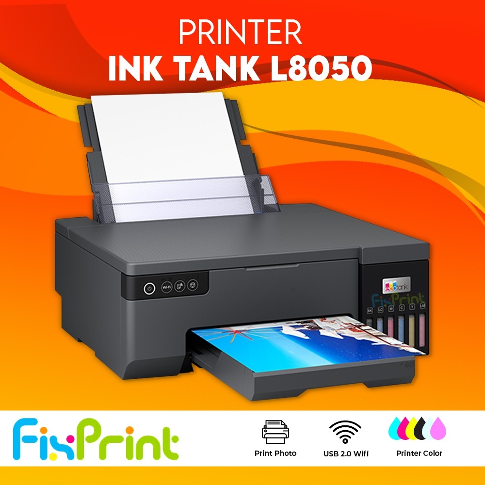 Jual Printer Inkjet L8050 Ink Tank L 8050 Wifi Pengganti Printer L805 Photo New 6 Tabung Tinta ...
