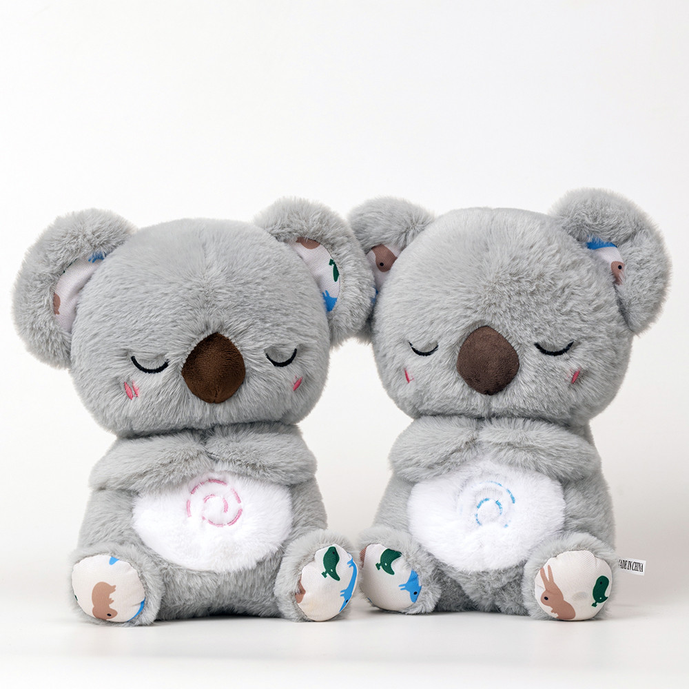 Jual 4 Modes Breathing Bear Toy Can Turn Off The Music Baby Soothing ...