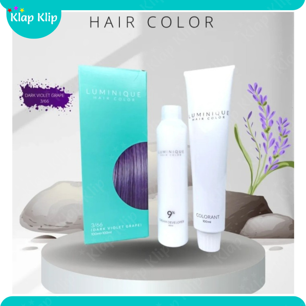 Jual Luminique Hair Color 3/66 (Dark Violet Grape) | Shopee Indonesia