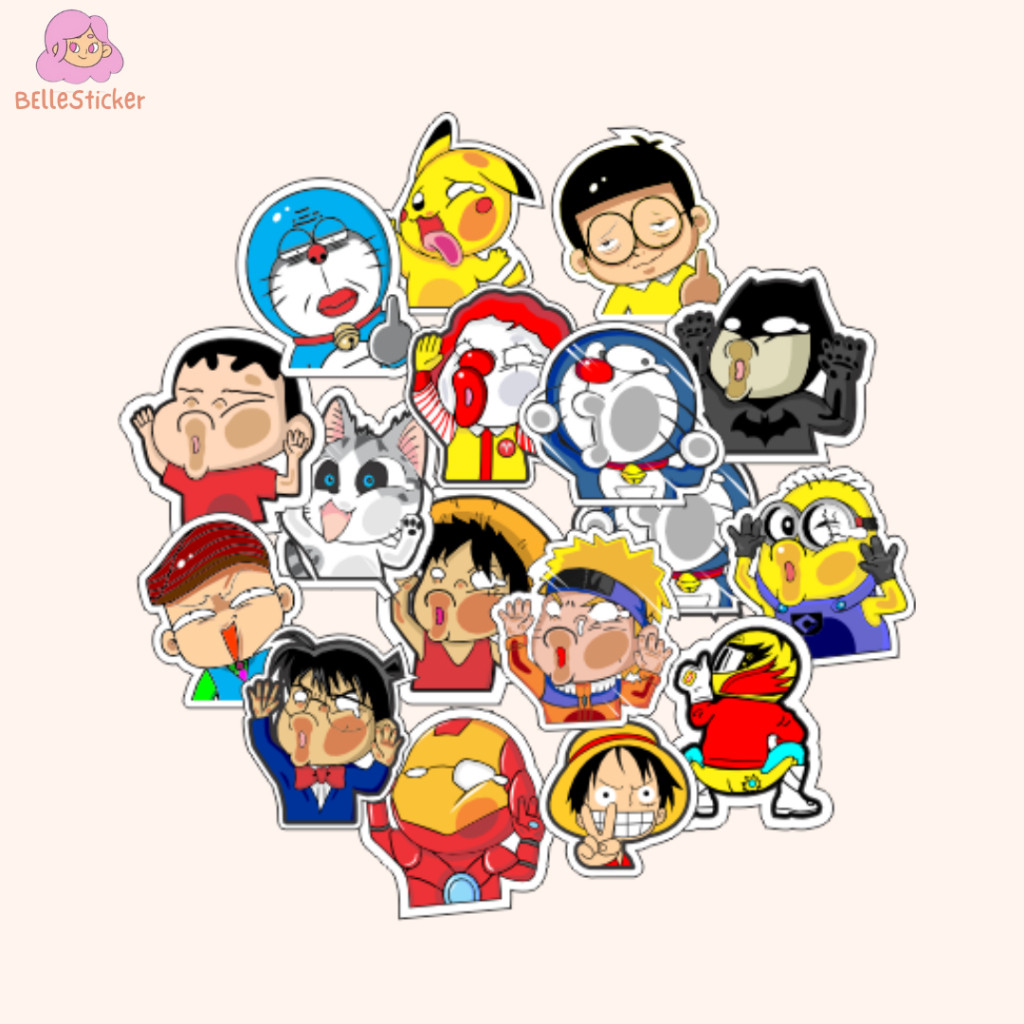 Jual Stiker Satuan Anime Lucu Waterproof Sticker Hiasan Motor Laptop ...