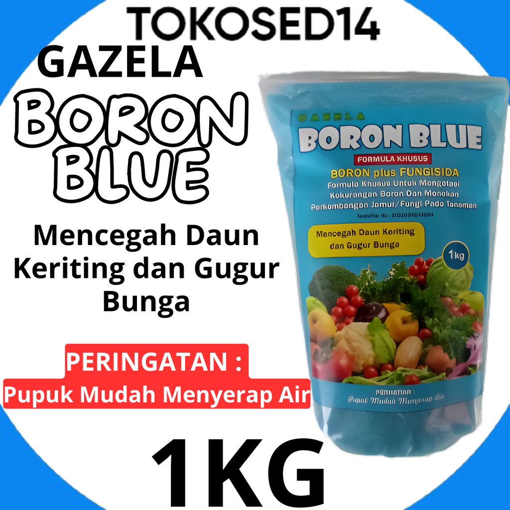 Jual BORON BLUE 1 KG / FORMULA KHUSUS/ BORON plus FUNGISIDA/ untuk ...