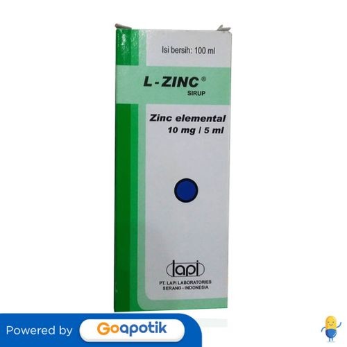 Jual L-Zinc Syrup Isi 100 Ml Botol | Shopee Indonesia