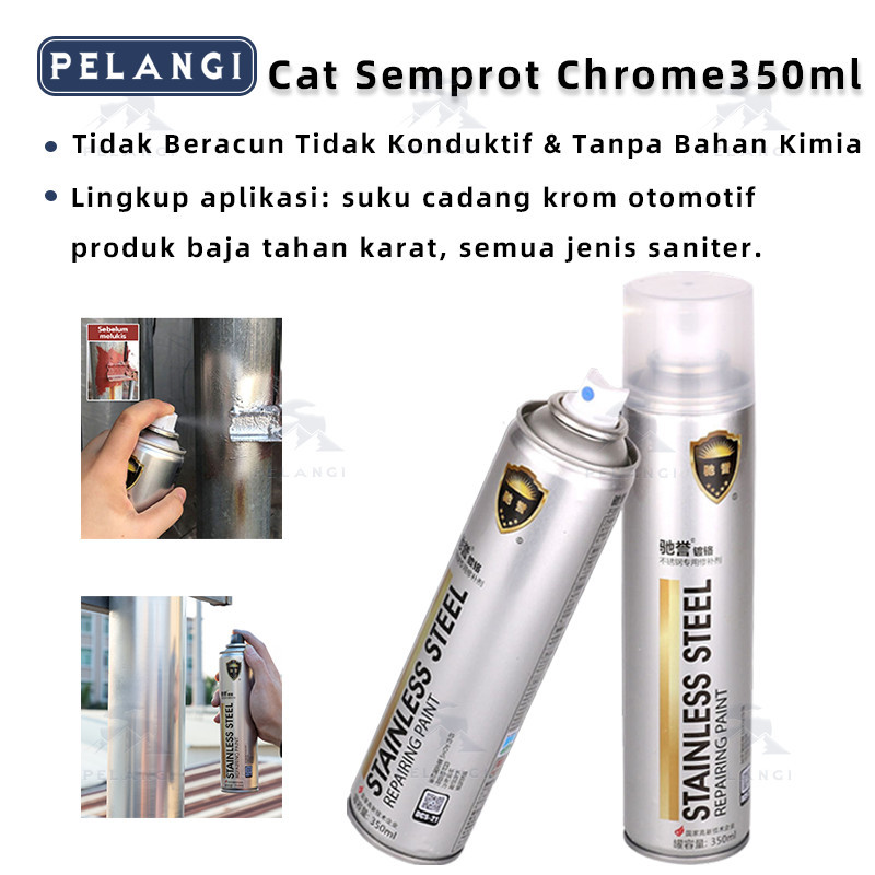 Jual Cat Semprot Chrome 350ml Chrome Spray Pain Warna Chrome Krum ...