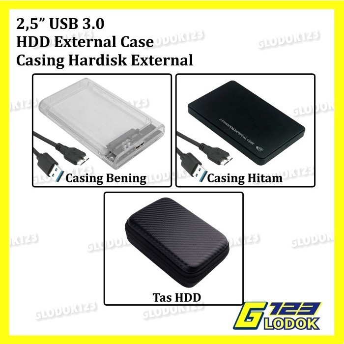 Jual Casing Hardisk External HDD SSD External Case 2.5" USB 3.0 Enclosure | Shopee Indonesia