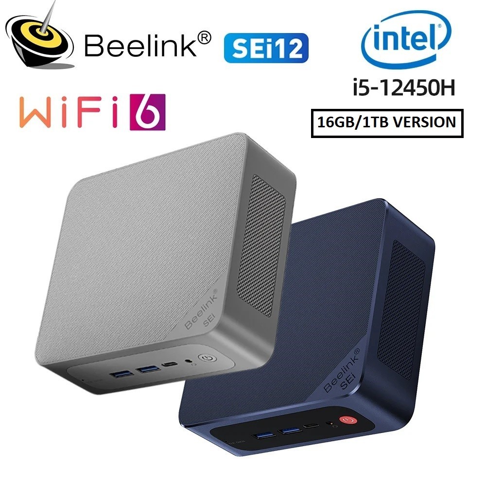 Jual GROSIRUNIK99 BEELINK SEi 12 Mini PC Intel i5-12450H VERSION - 16GB RAM 1TB SSD | Shopee ...