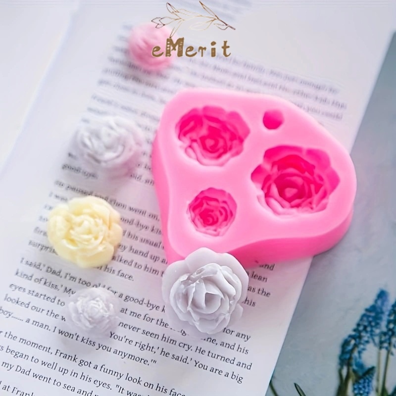 Jual Cetakan Silikon Bunga Mawar 4 Rose Silicone Mould Puding Jelly ...