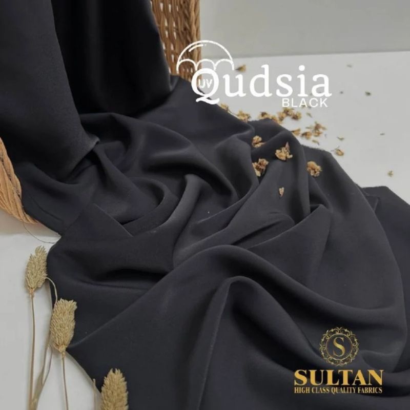 Jual Kain Qudsia Anti UV Sultan bahan gamis dan abaya | Shopee Indonesia