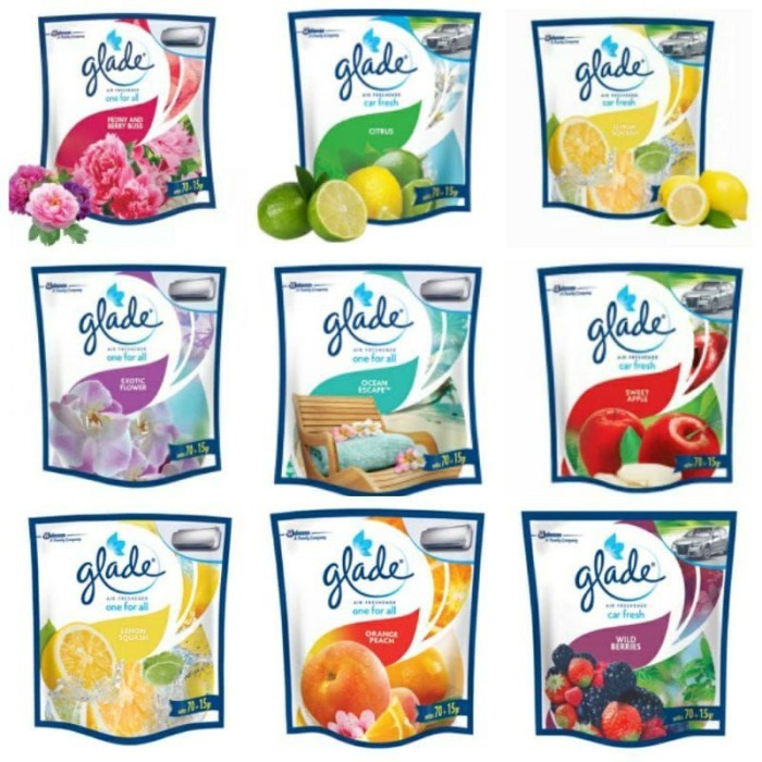 Jual Glade Air Freshener One For All 70+5gr - Pengharum Ruangan Gantung ...