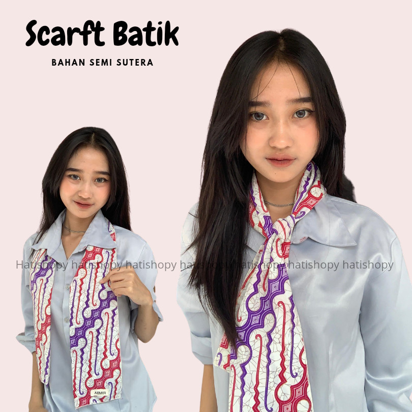 Jual TERLARIS RIMBA - Syal Batik Leher Wanita Pria Scarf Dasi Ospek ...