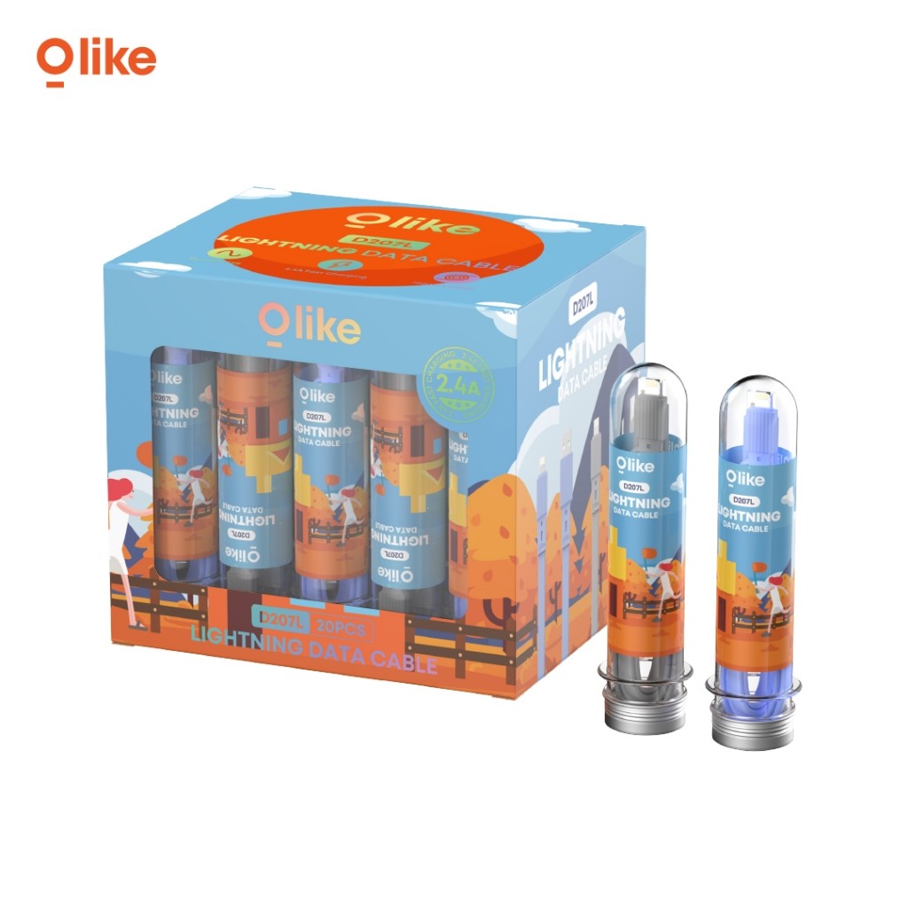 Jual [ 1 BOX ISI 20 PCS ]- KABEL DATA USB OLIKE Kabel Data D207 Fast ...