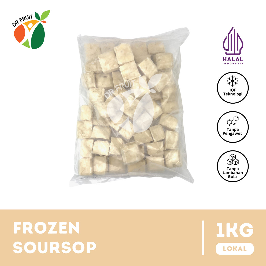 Jual Buah Sirsak Beku | Frozen Soursop (IQF) | 1 KG | Shopee Indonesia