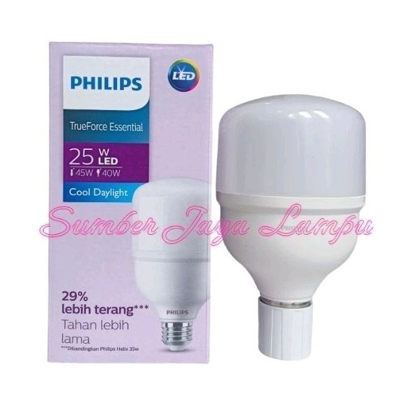 Jual Lampu LED Philips 25W Essential Trueforce Cahaya Putih | Shopee Indonesia