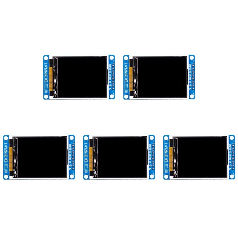 Jual 5X 1.8 Inch LCD Display Module Full Color 128X160 RGB SPI TFT LCD ...