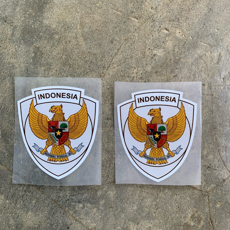 Jual stiker sablon setrika dtf logo garuda timnas latar putih | Shopee ...