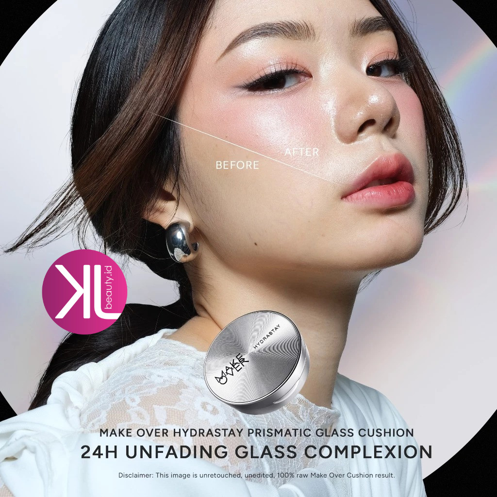Jual NEW MAKE OVER Hydrastay Prismatic Glass Cushion | Shopee Indonesia