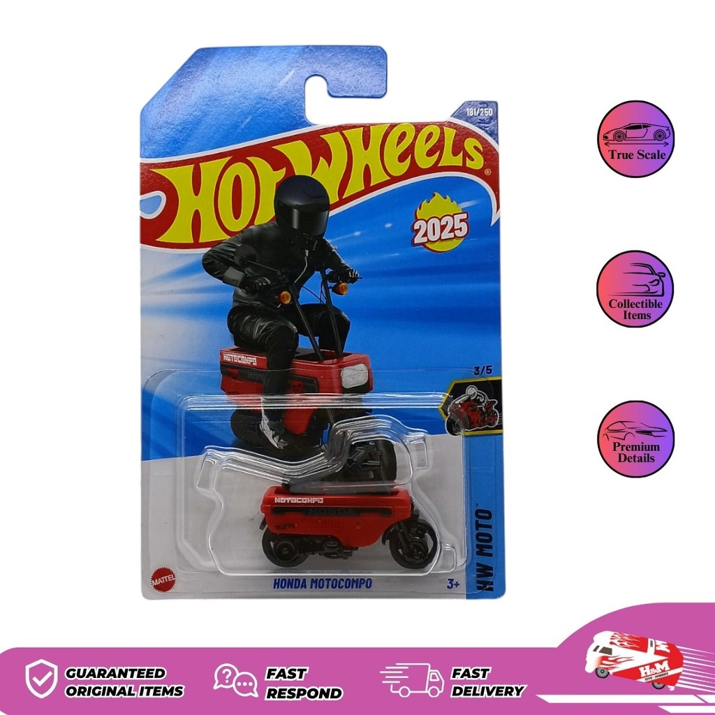Jual Hot Wheels Honda Motocompo Merah - K 2025 | Shopee Indonesia