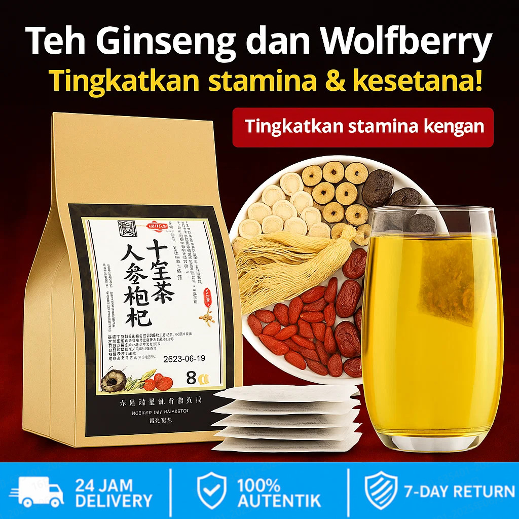 Jual ⚡COD+Beli 1 Gratis 2⚡Teh Wolfberry dan Ginseng/30kantong/Teh Ginseng dan Wolfberry Sepuluh ...