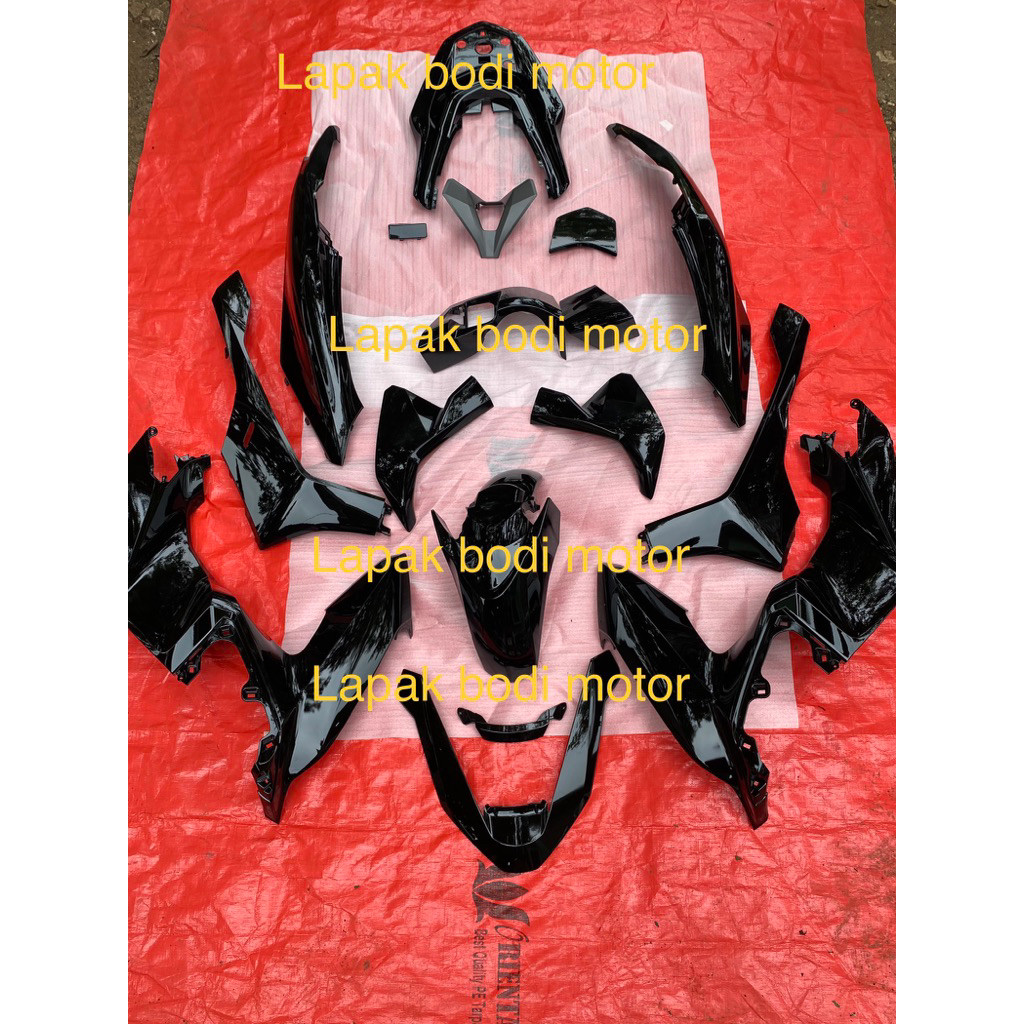 Jual FULLSET FULL BODI BODY ALUS PCX 160 NEW K1Y HITAM GLOSY 2025 ...