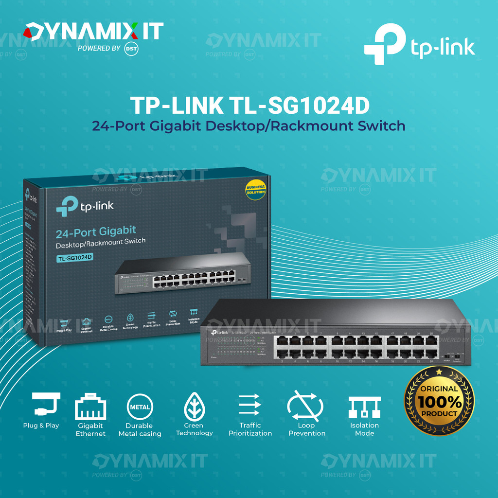 Jual TP-Link / TPLink TL-SG1024D 24-port Gigabit Switch Desktop ...