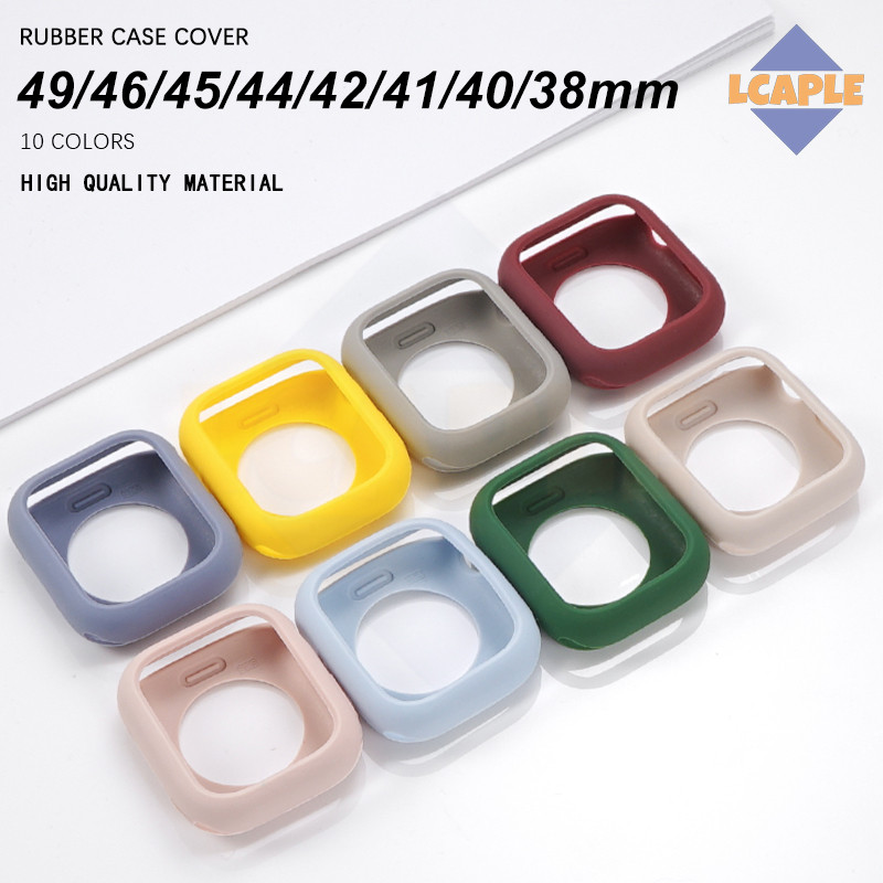 Jual Soft Rubber Case Cover for Apple Watch Ultra 3 2 Iwatch Series 11 ...