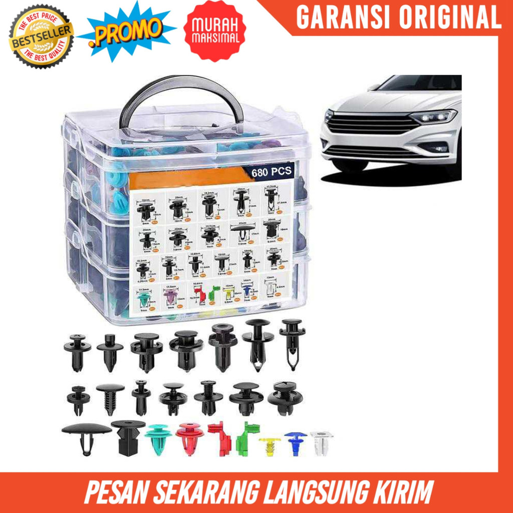 Jual Klip Kancing Baut Rivet Mobil Universal Cable Ties Plier Clip Trim ...